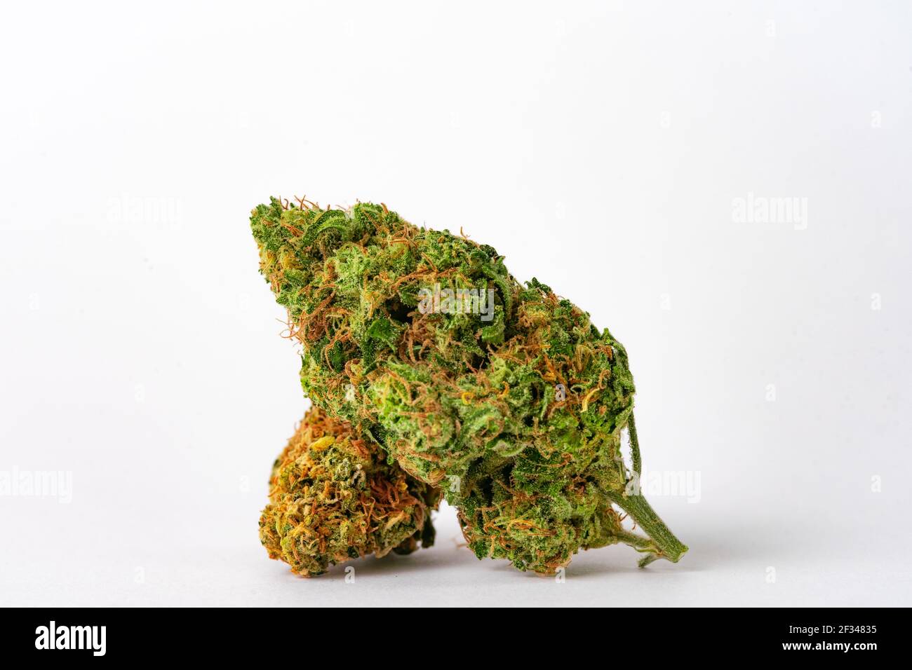 Close up prescription medical marijuana flower. CBD cannabis bud ...
