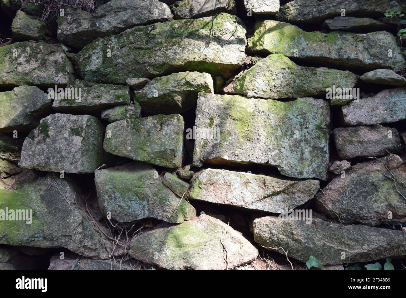 Rural Stone Wall in landscape Stock Photo - Alamy