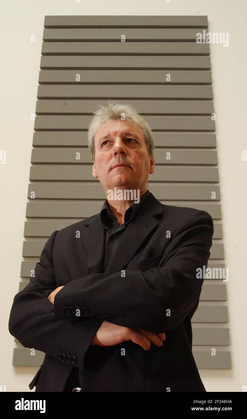 British Painter Alan Charlton and his Installation piece entitled ...