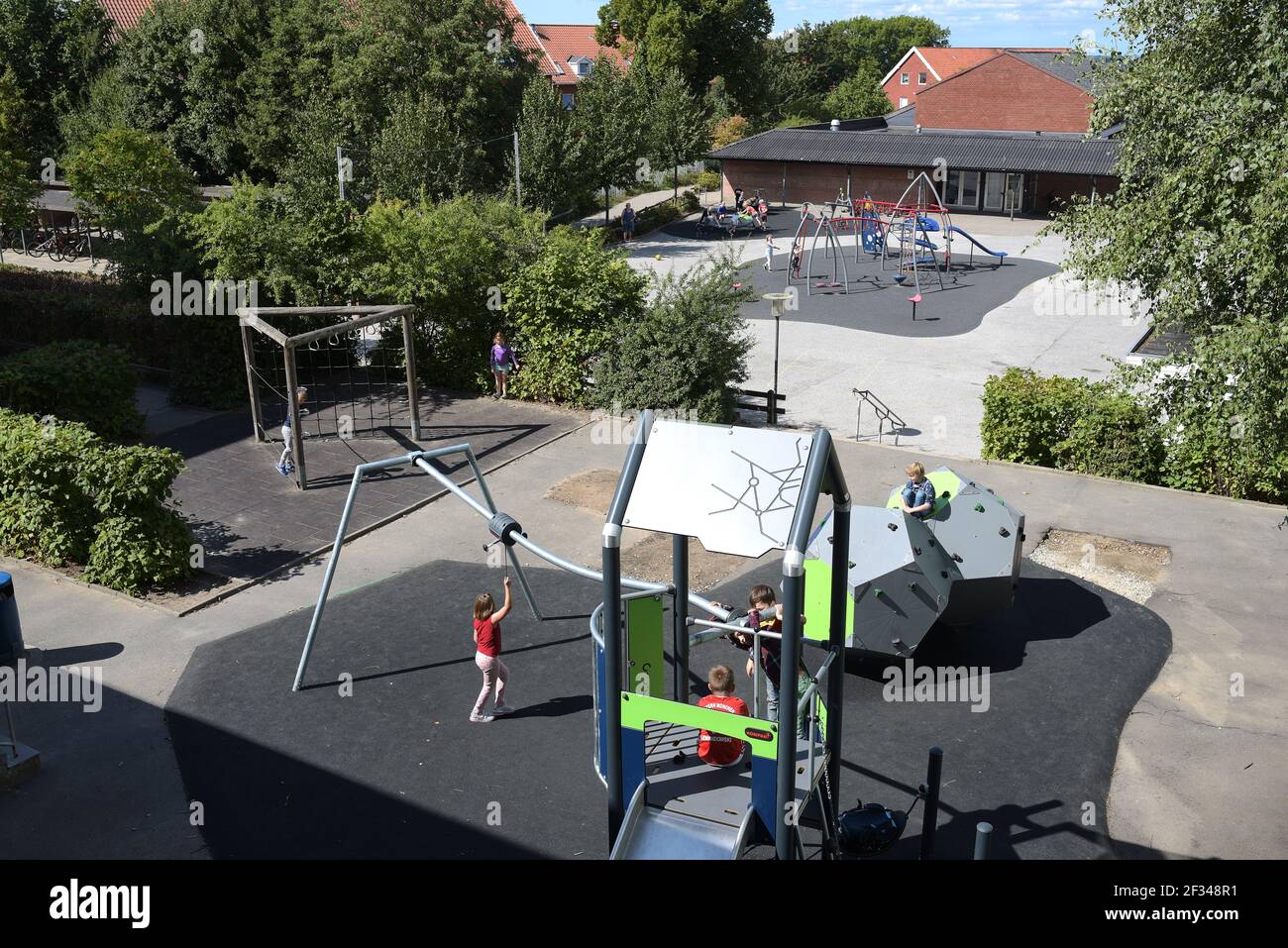 playground area at school for children to play Stock Photo - Alamy