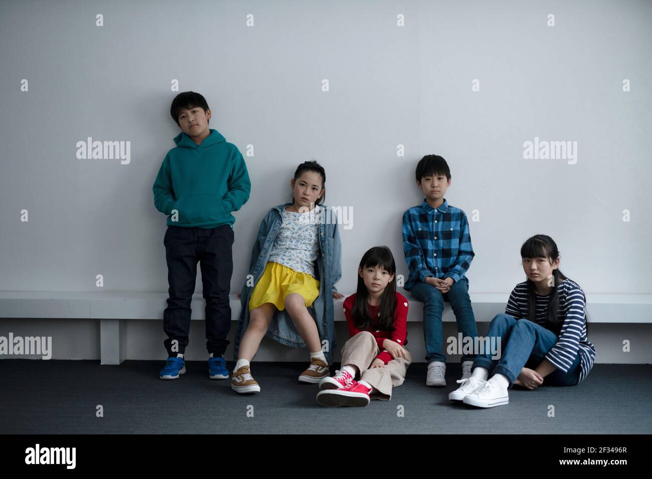 Children Staring Seriously Stock Photo - Alamy
