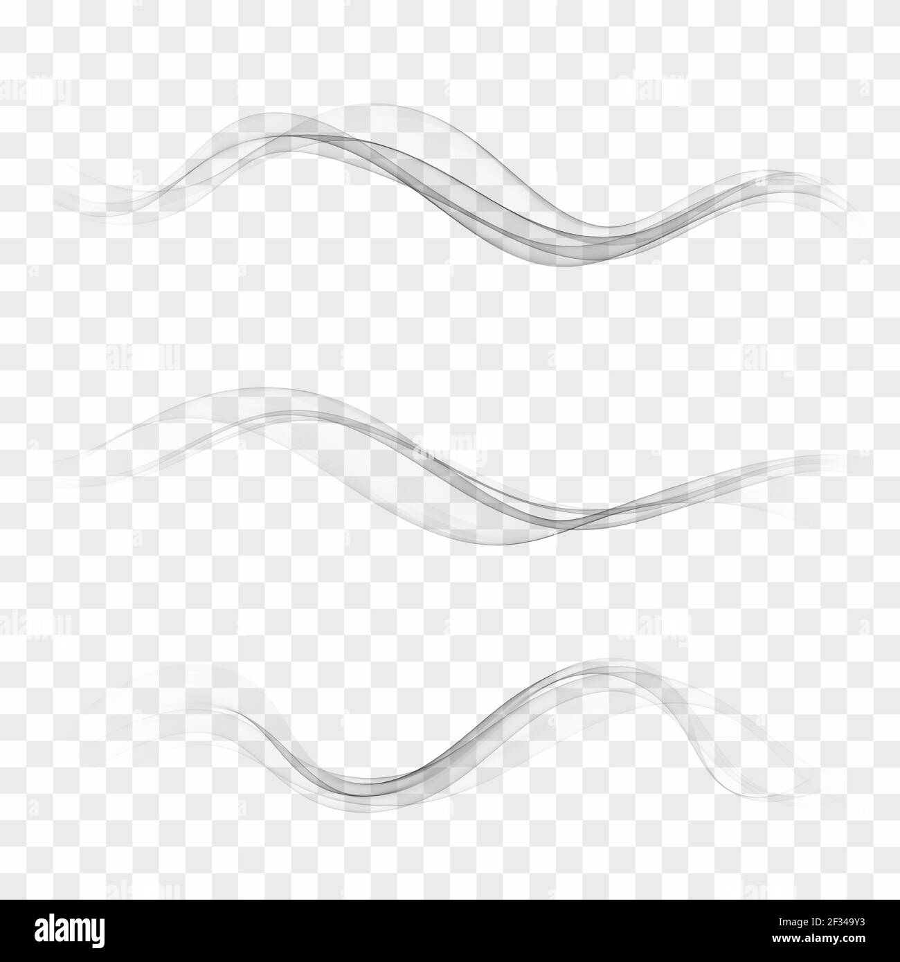 Set of abstract wavy silver wave Wave flow Stock Vector Image & Art - Alamy