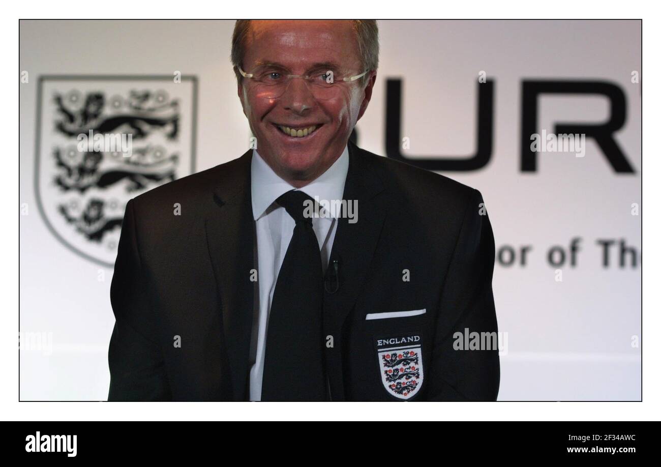 Sven Goran Eriksson at pressw conf re England suits for World Cup.pic ...