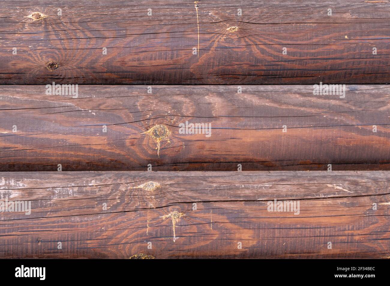 Horizontal Log wall texture for background and design Stock Photo - Alamy