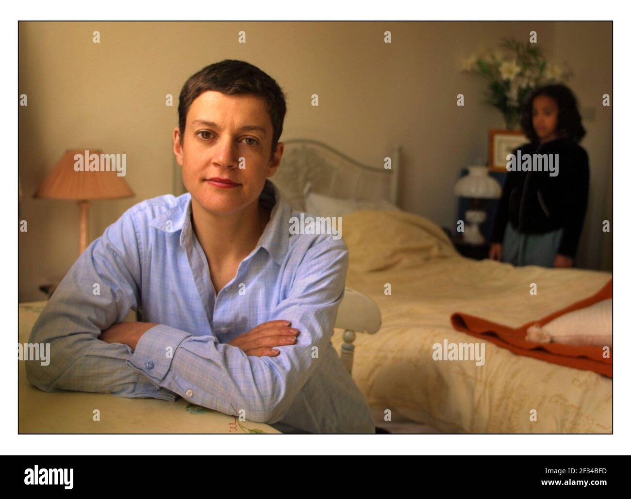 Rachael Douglas with her daughter Leda photographed at home in Richmond ...