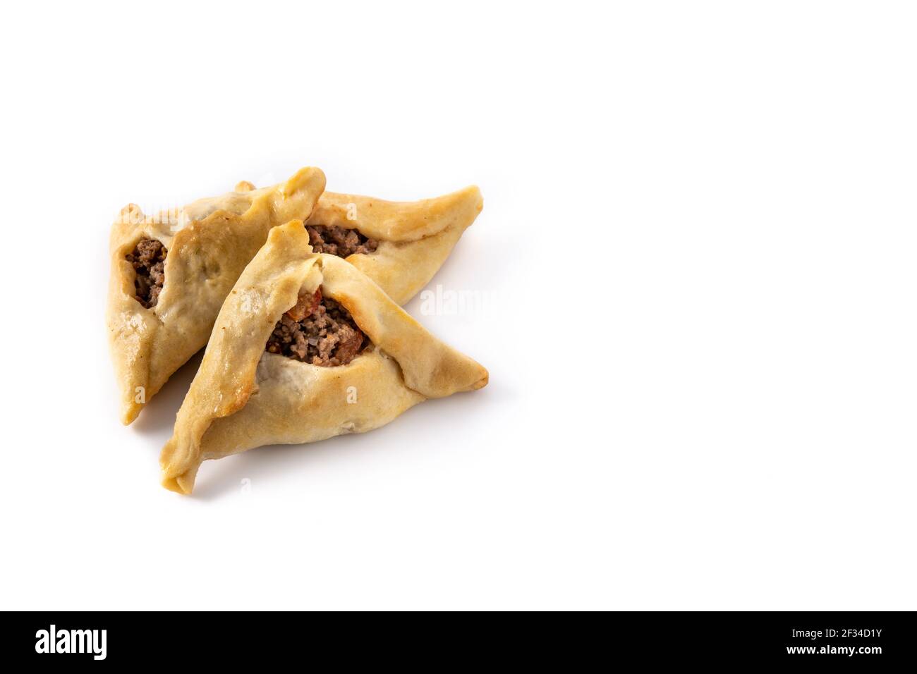 Traditional middle eastern fatayer isolated on white background Stock ...