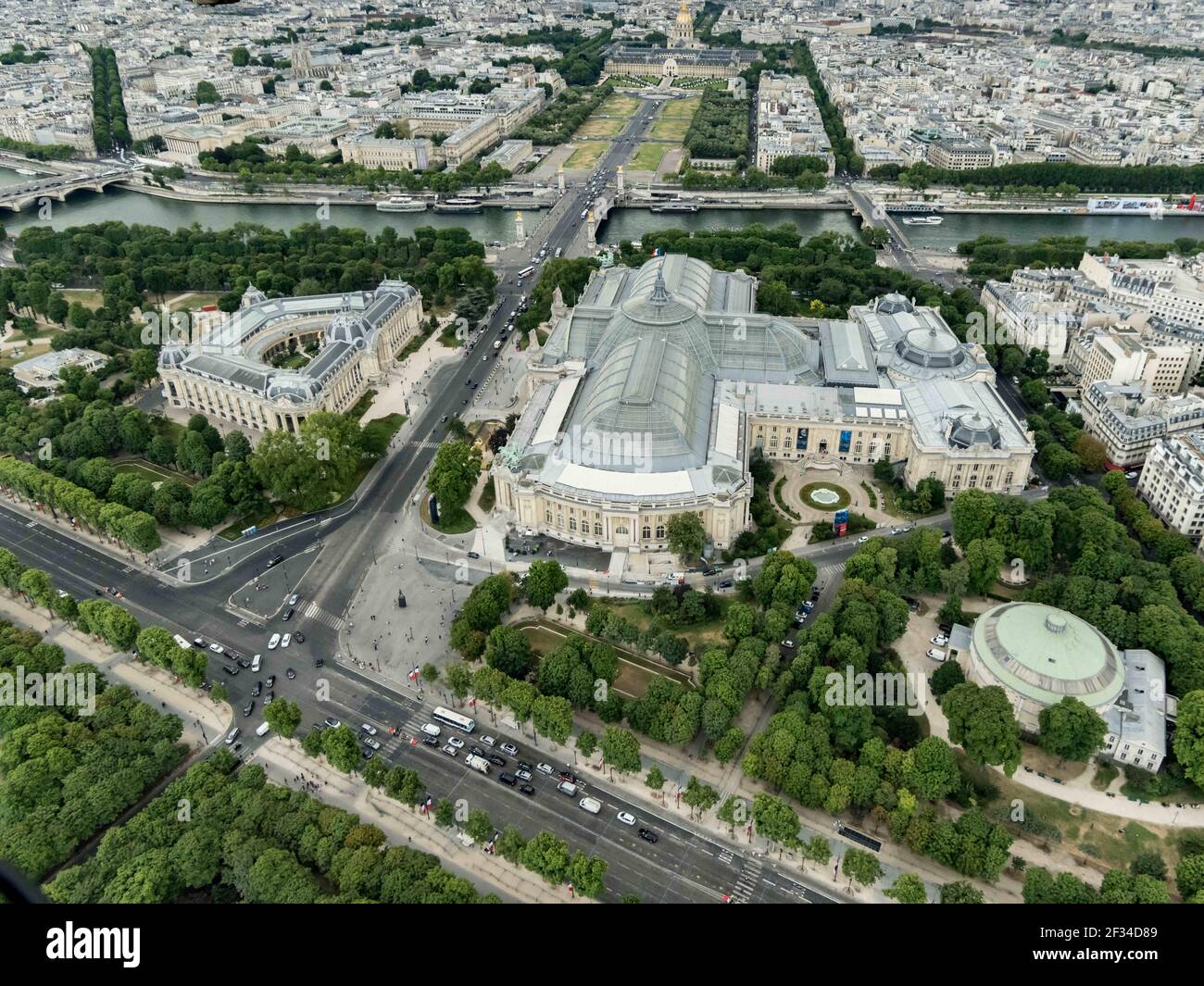 File photo dated July 11, 2019 of an aerial view of the Grand Palais in ...