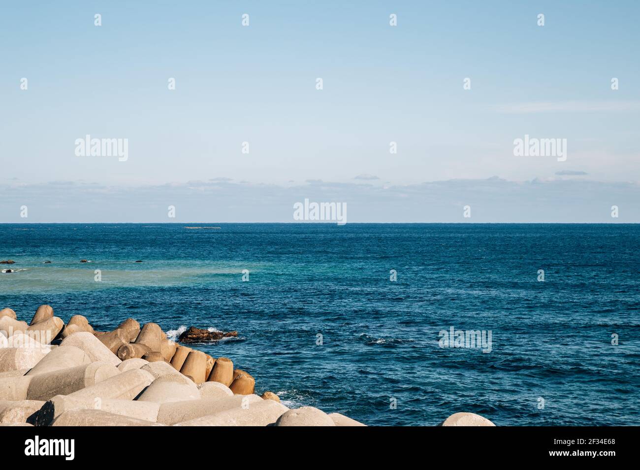 Mukho Port seascape in Donghae, Korea Stock Photo - Alamy