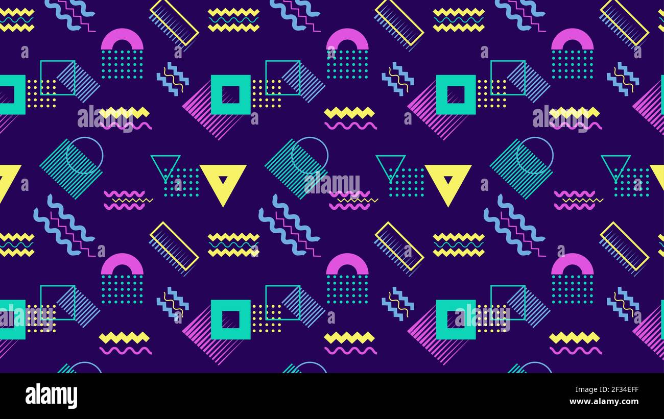 1980s pattern neon hi-res stock photography and images - Alamy