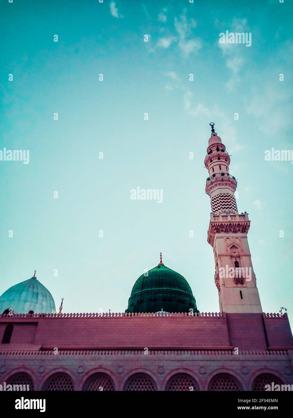 mosque of the prophet muhammad in madina, Saudi arabia Stock Photo - Alamy