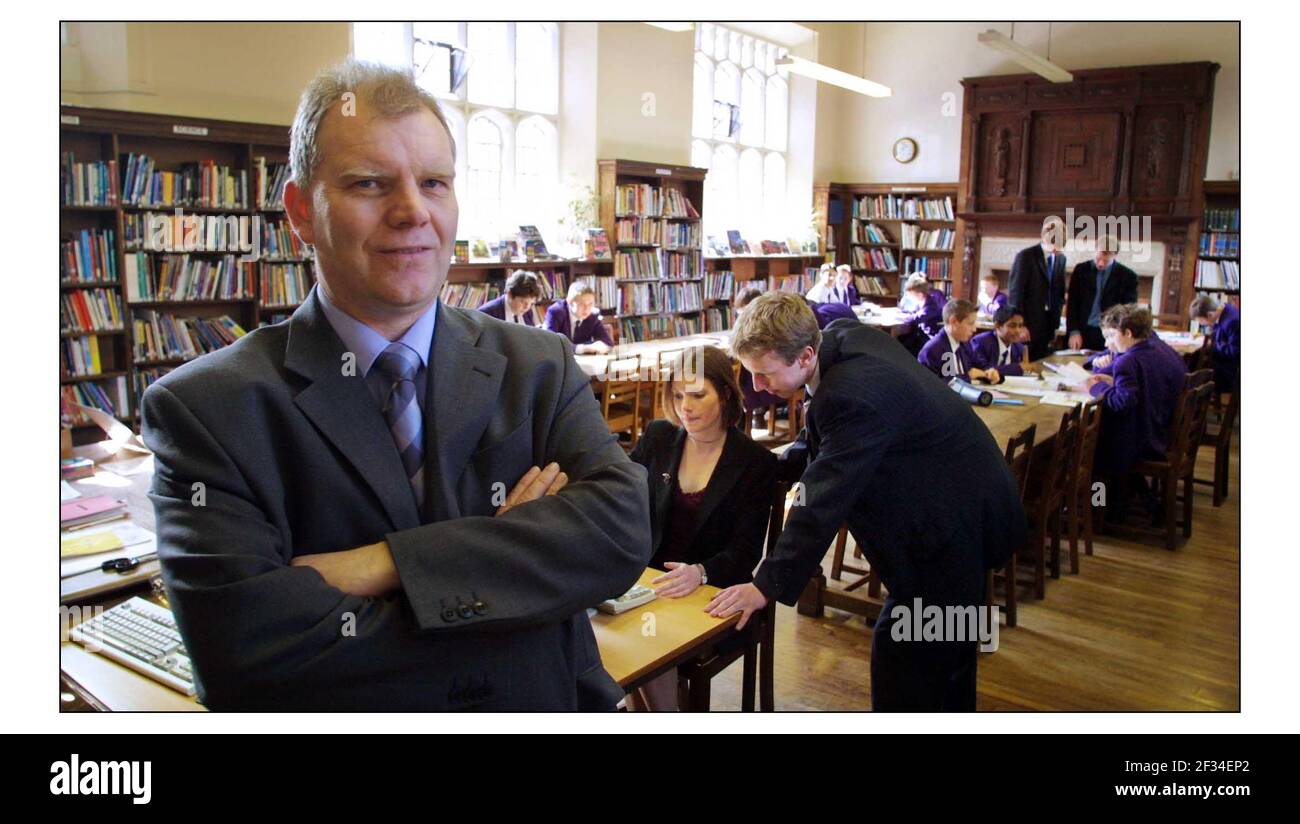 Colechester Royal Grammer Sccool........Headmaster Ken Jenkinson with ...