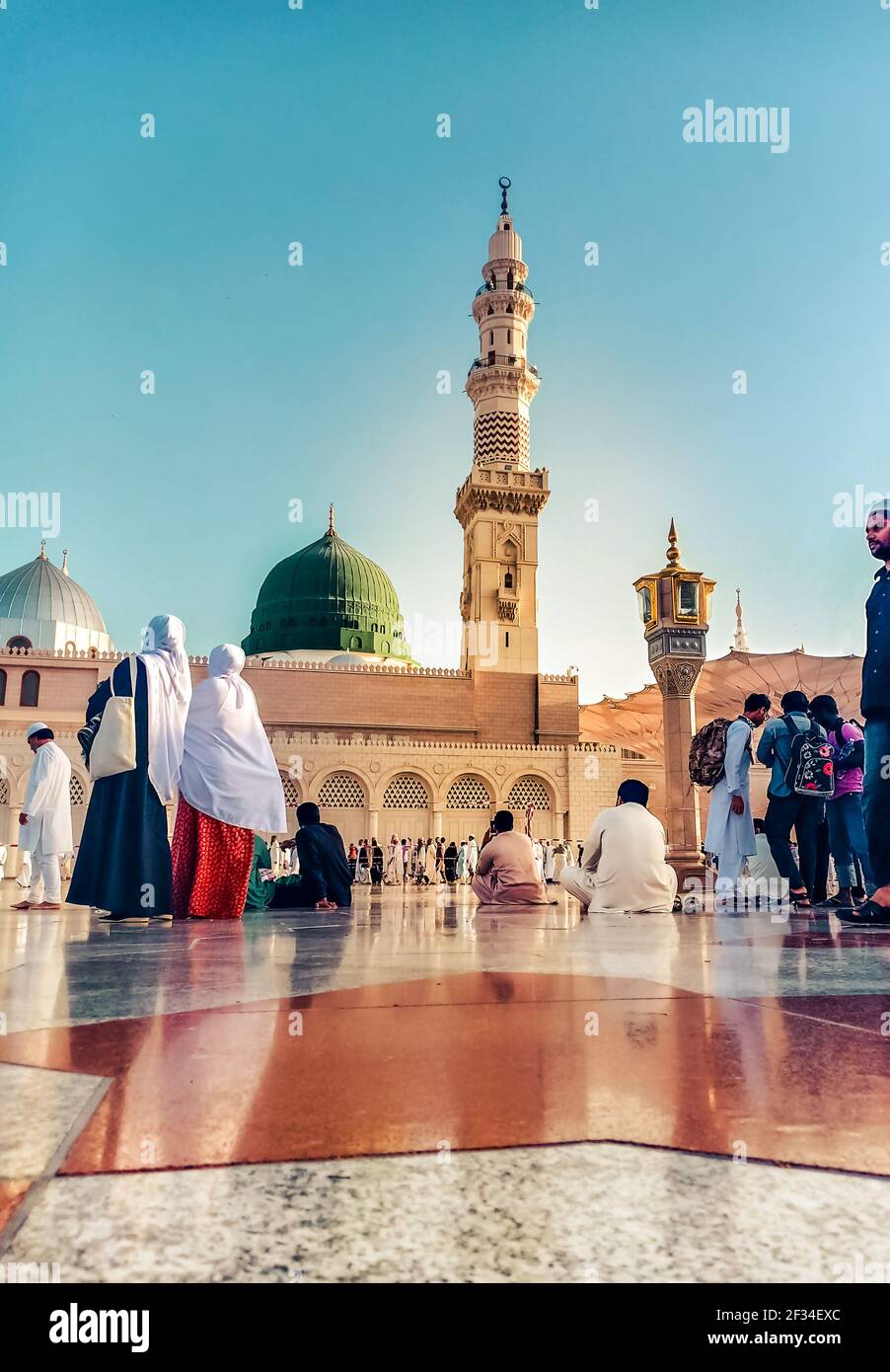 mosque of the prophet muhammad in madina, Saudi arabia Stock Photo - Alamy