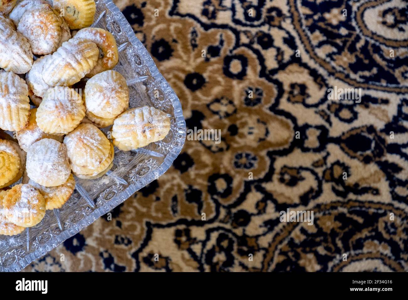 Eid sweets with black background Stock Photo - Alamy