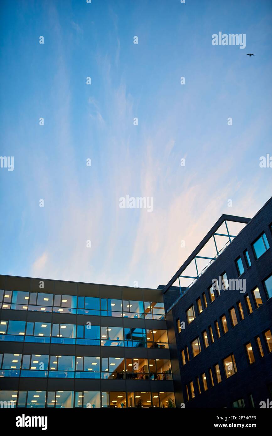 architecture building with blue sky landscape Stock Photo - Alamy