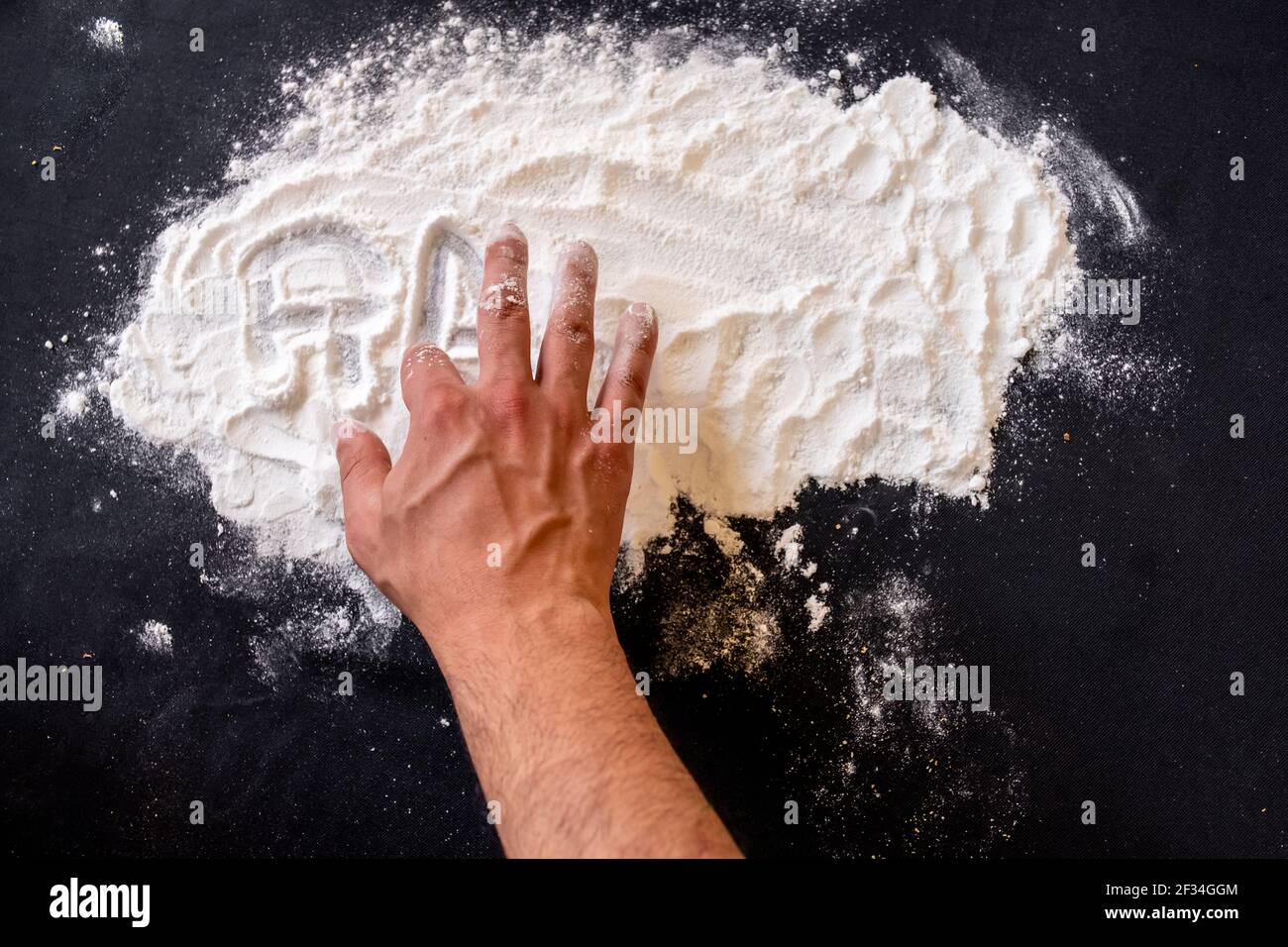 Flour Writing High Resolution Stock Photography and Images - Alamy