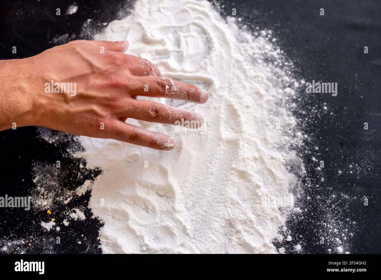 Flour Writing High Resolution Stock Photography and Images - Alamy