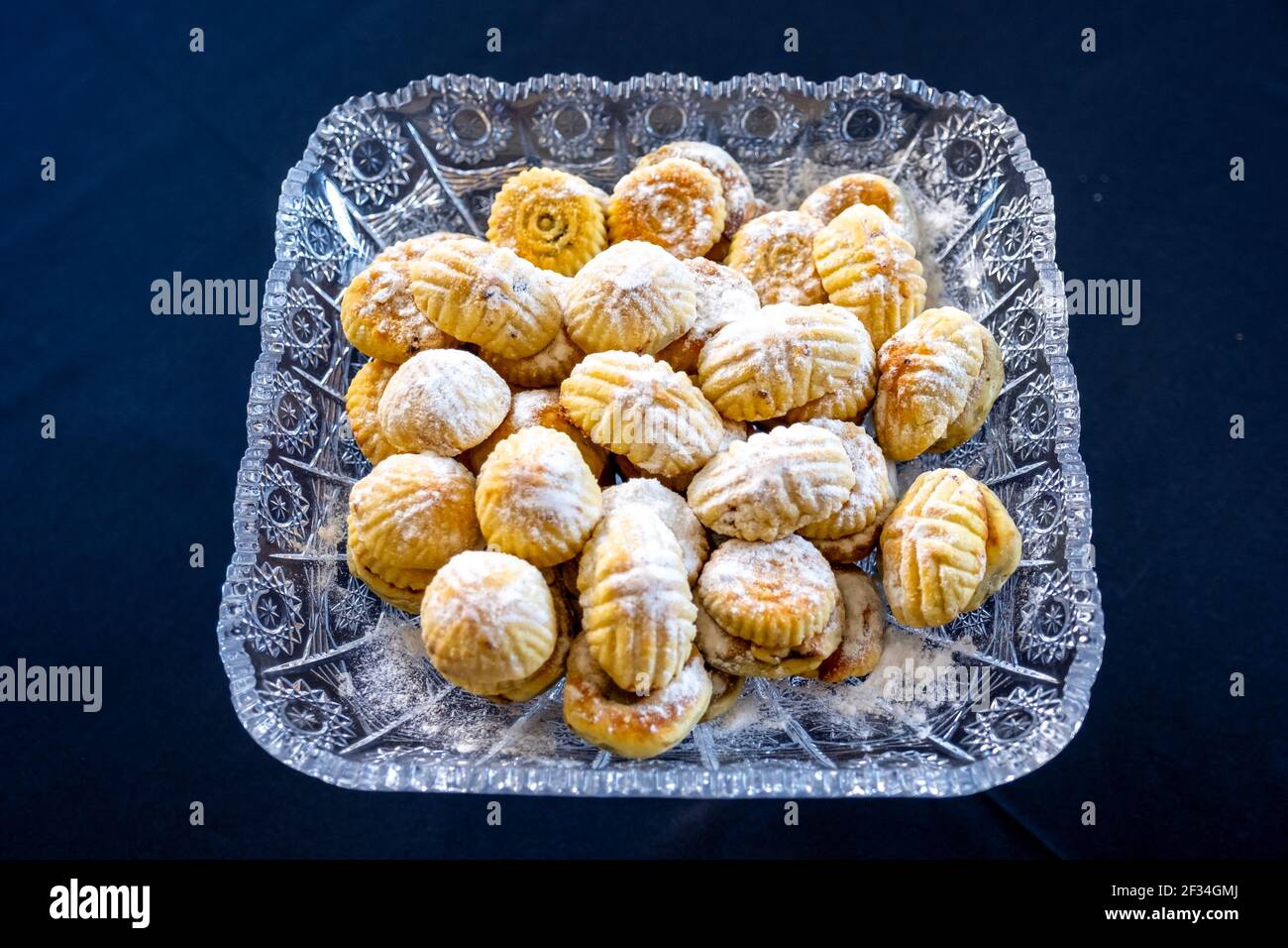 Eid sweets with black background Stock Photo - Alamy