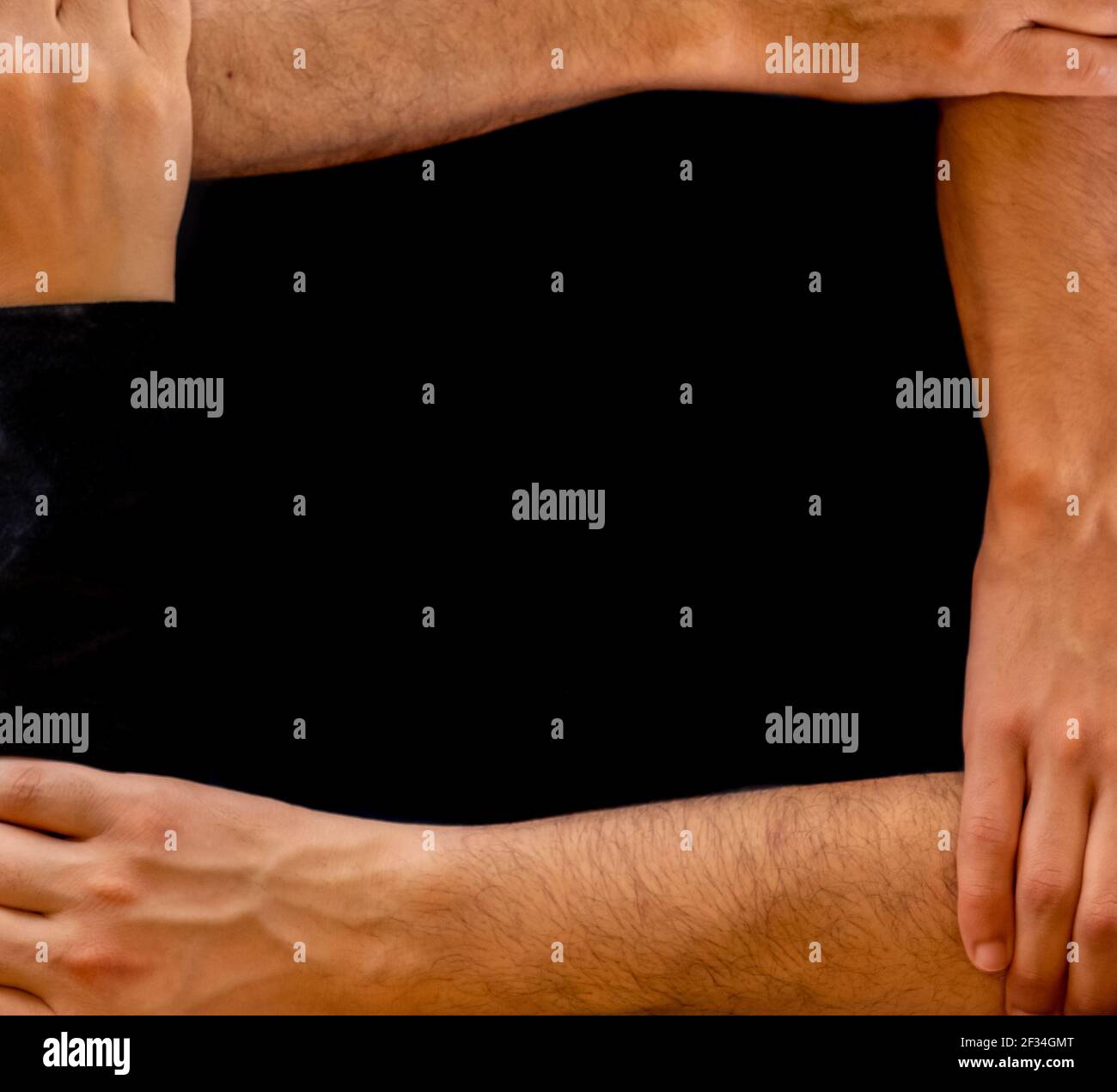 People hands making symbols together Stock Photo - Alamy