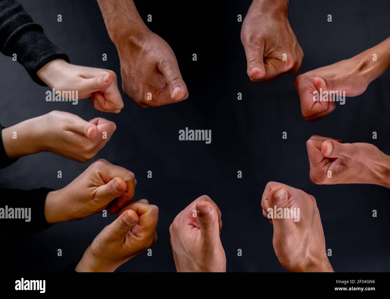 People hands making symbols together Stock Photo - Alamy