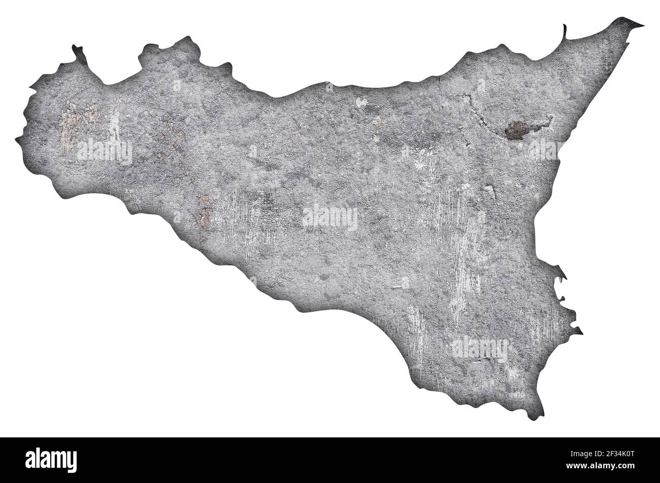 Vintage map of sicily Cut Out Stock Images & Pictures - Alamy