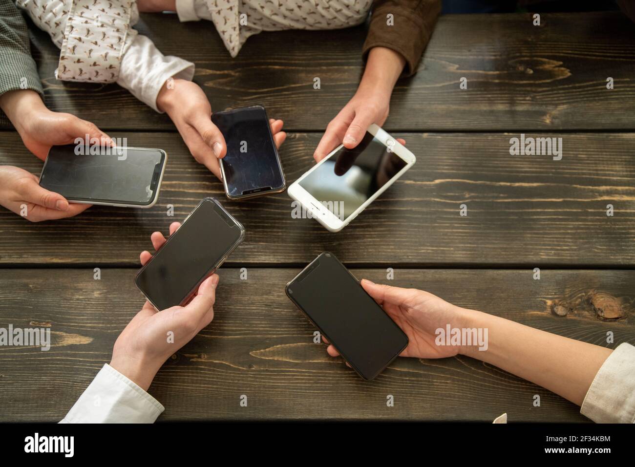 Communicating generation hi-res stock photography and images - Alamy
