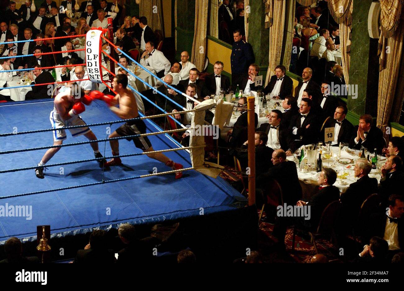 Boxing at the Cafe Royal.1 February 2002 photo Andy Paradise Stock ...