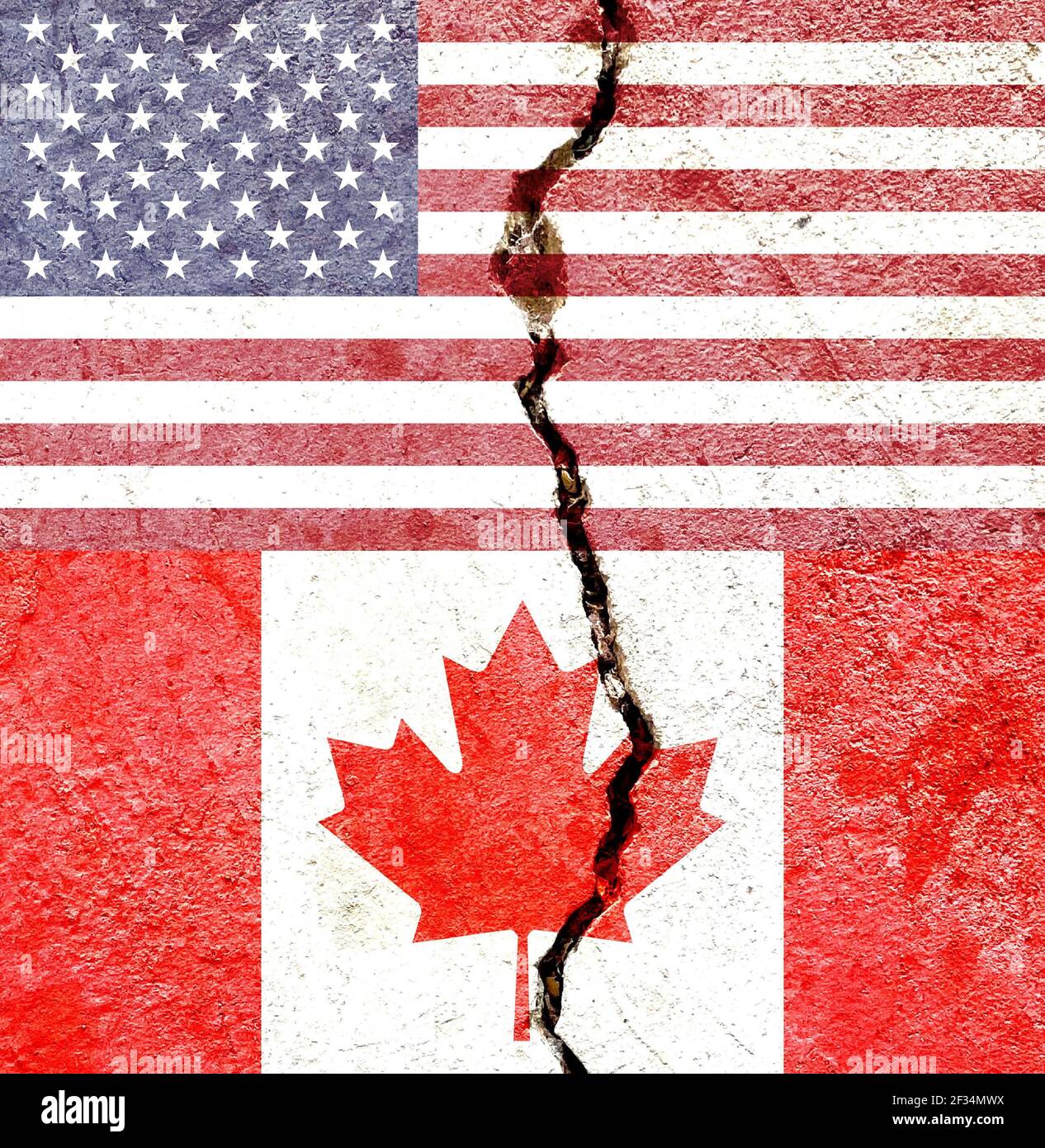 Canada usa conflict hi-res stock photography and images - Alamy