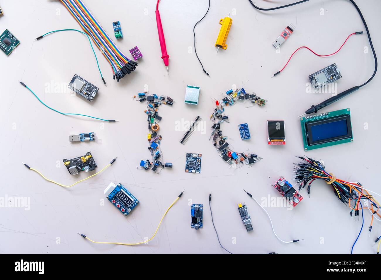 IC word formed by electronic parts Stock Photo - Alamy IC word formed by electronic parts Stock Photo - Alamy