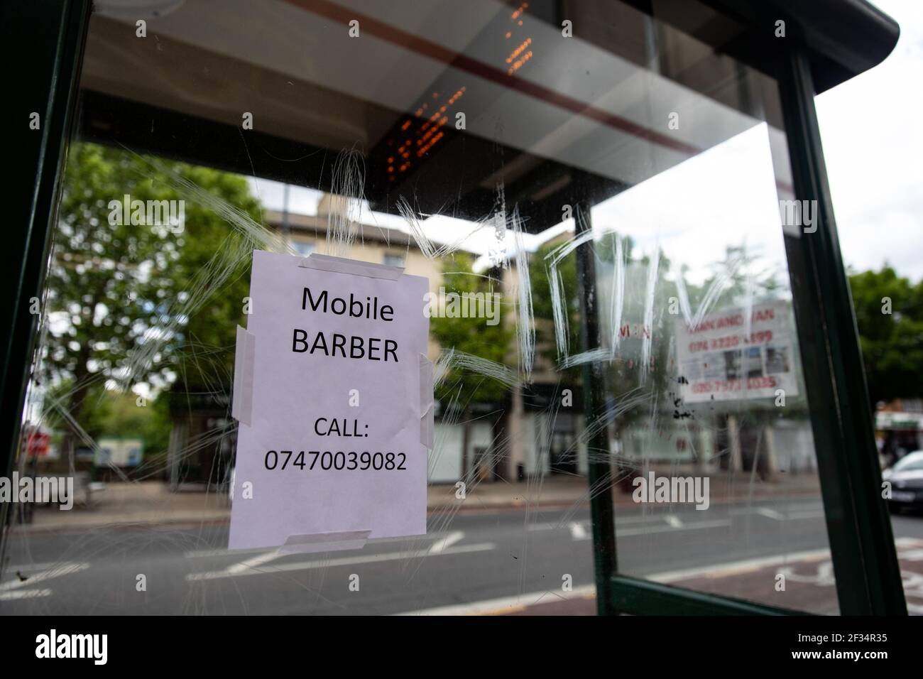 Bus stop closed sign hi-res stock photography and images - Alamy