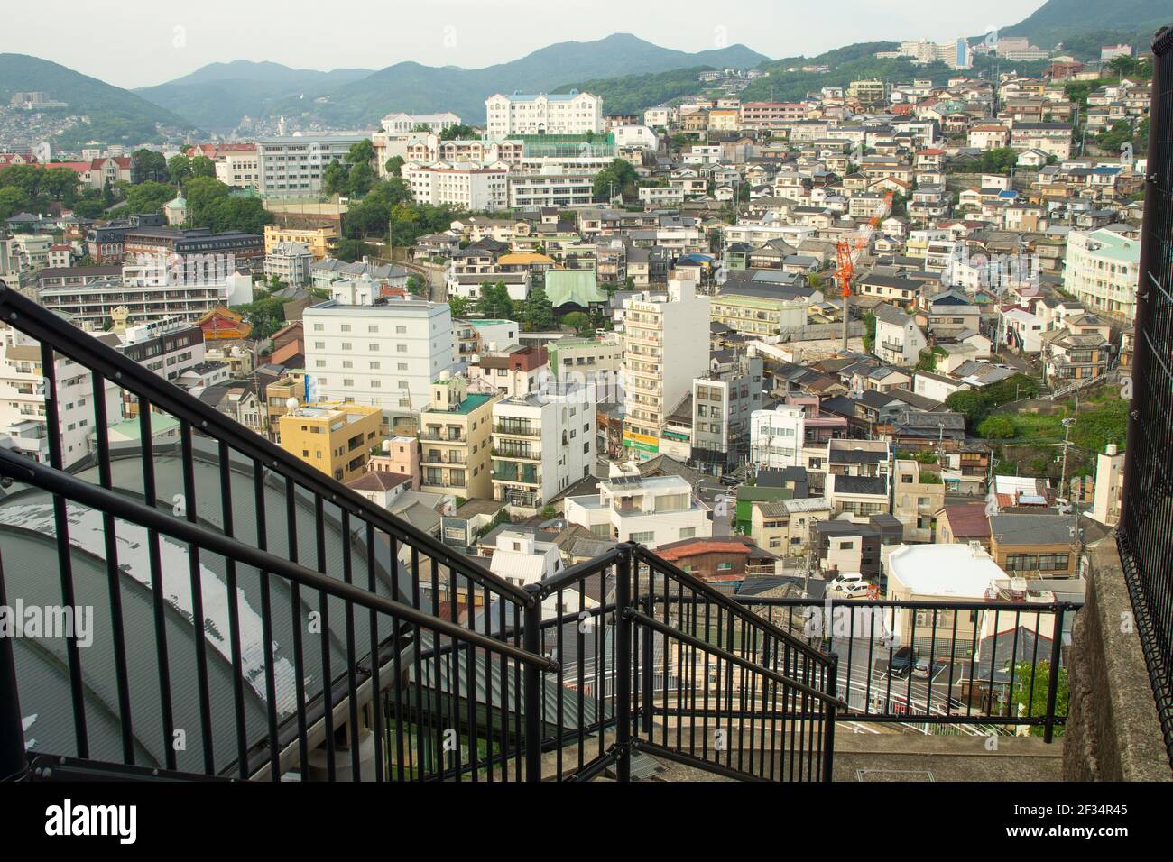 Townscape in Nagasaki City, Nagasaki Prefecture, Japan Stock Photo - Alamy