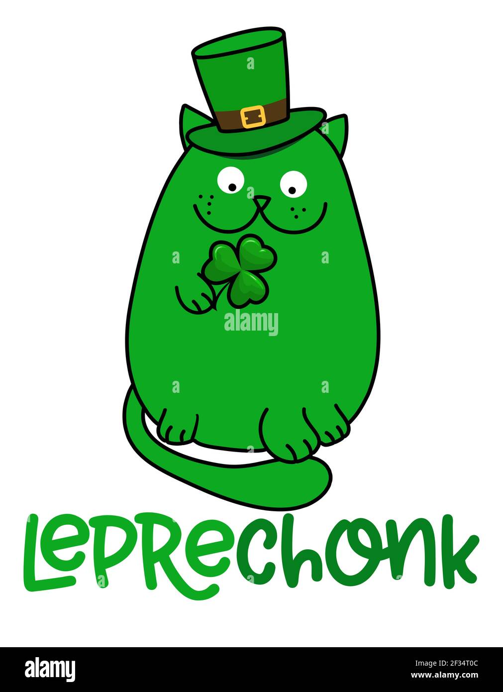 Good luck kitty Stock Vector Images - Alamy