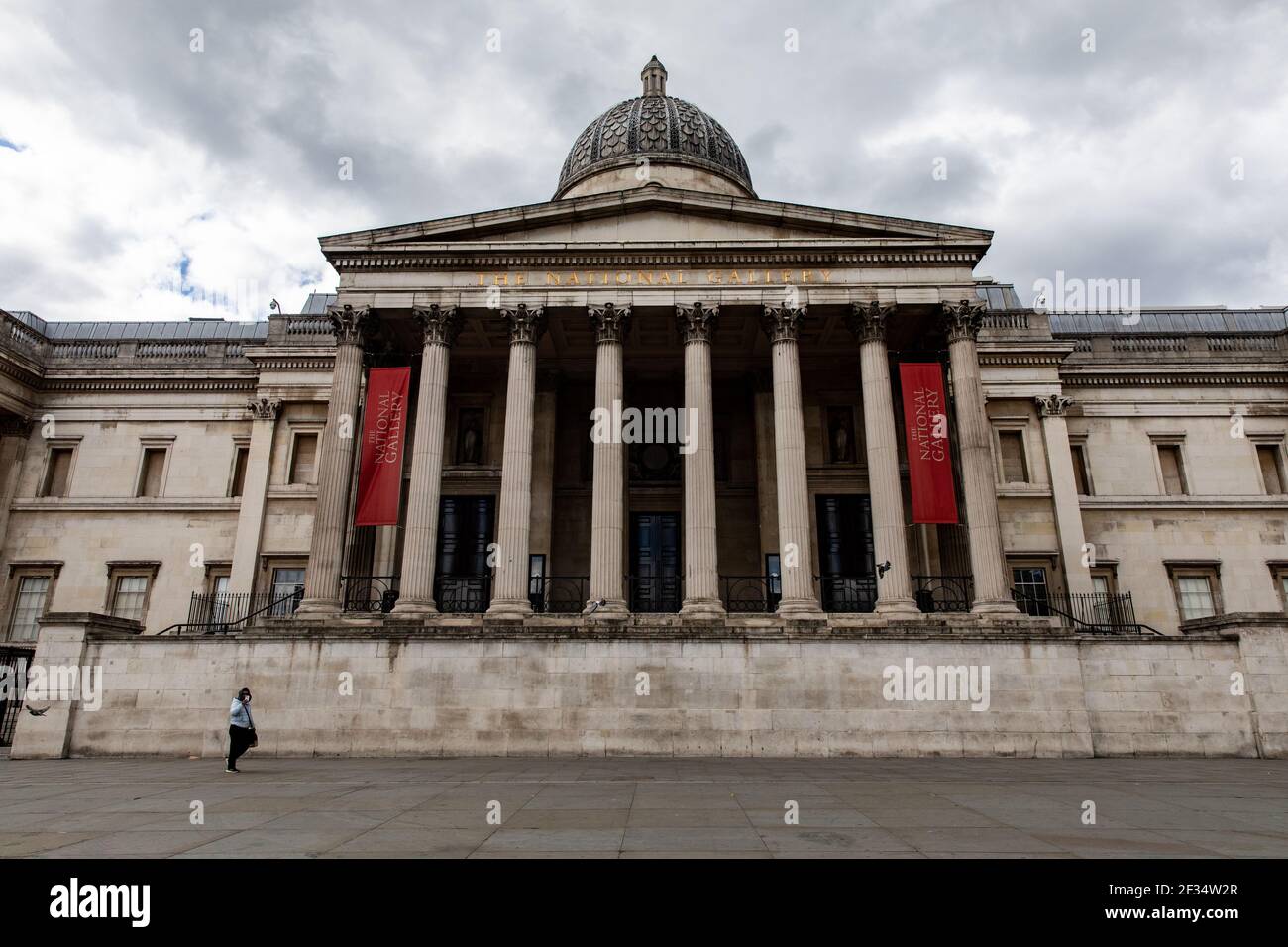 A general view of National Portrait Gallery in Central London Stock ...