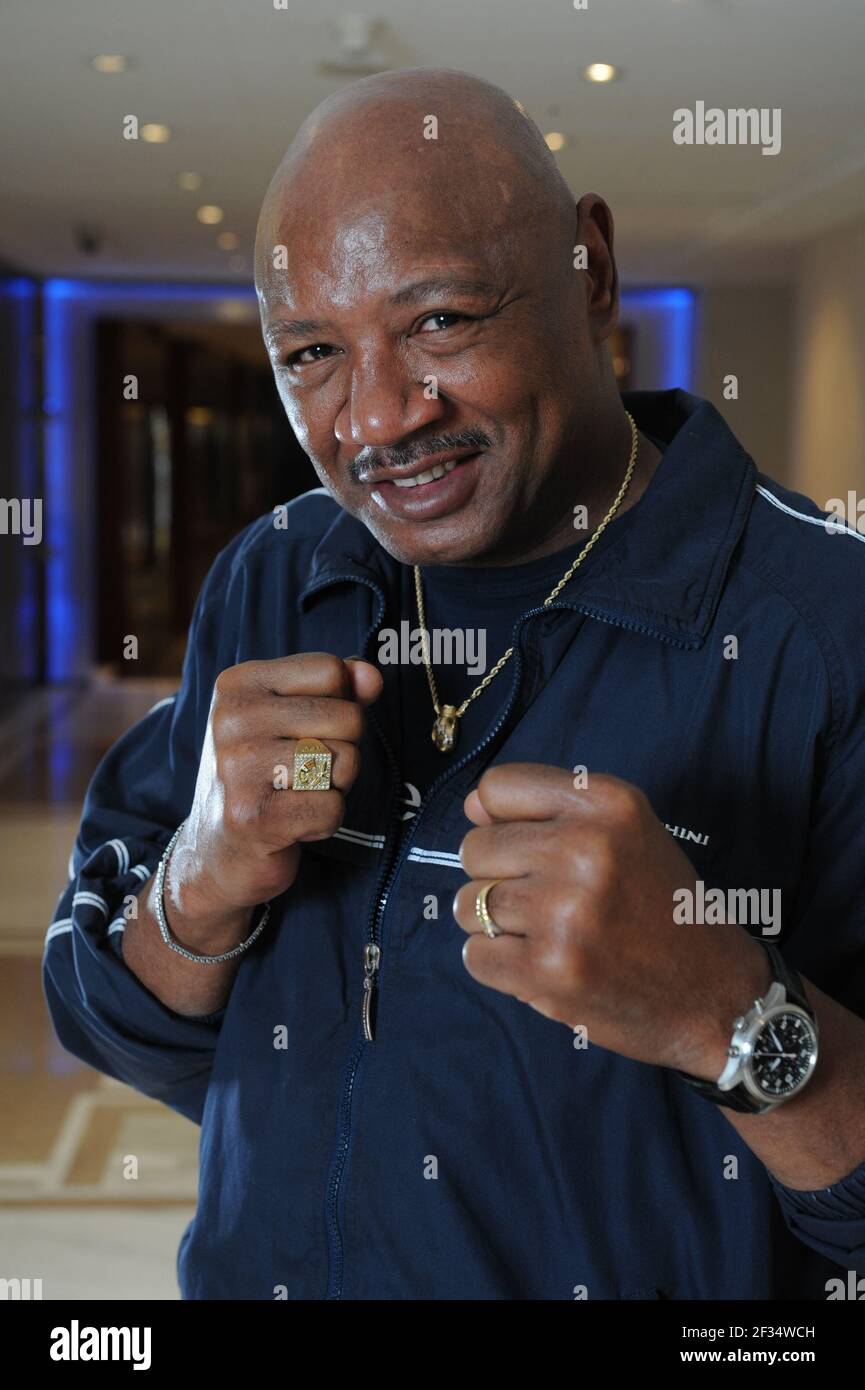 File photo dated May 6, 2011 of Marvin Hagler poses for pictures in ...