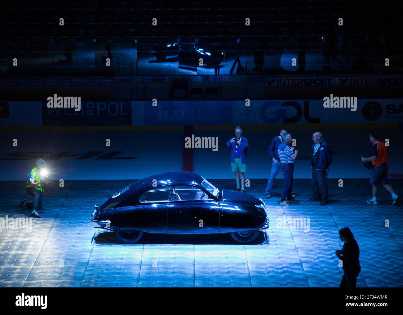 The original Saab (Ursaaben) is shown in the Saab arena Stock Photo - Alamy