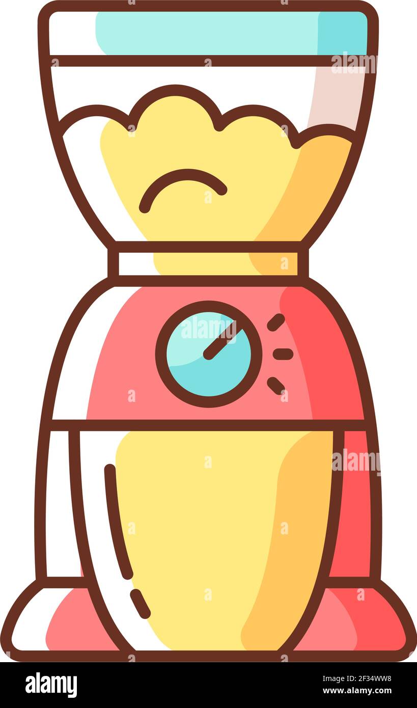 Coffee grinder RGB color icon Stock Vector Image & Art - Alamy