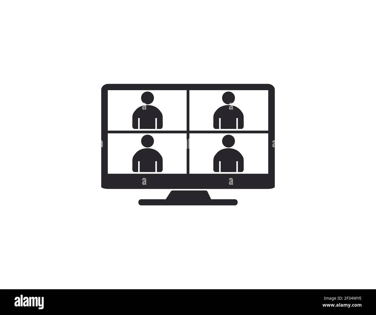 Vector illustration. Conference meeting icon Stock Vector Image & Art ...