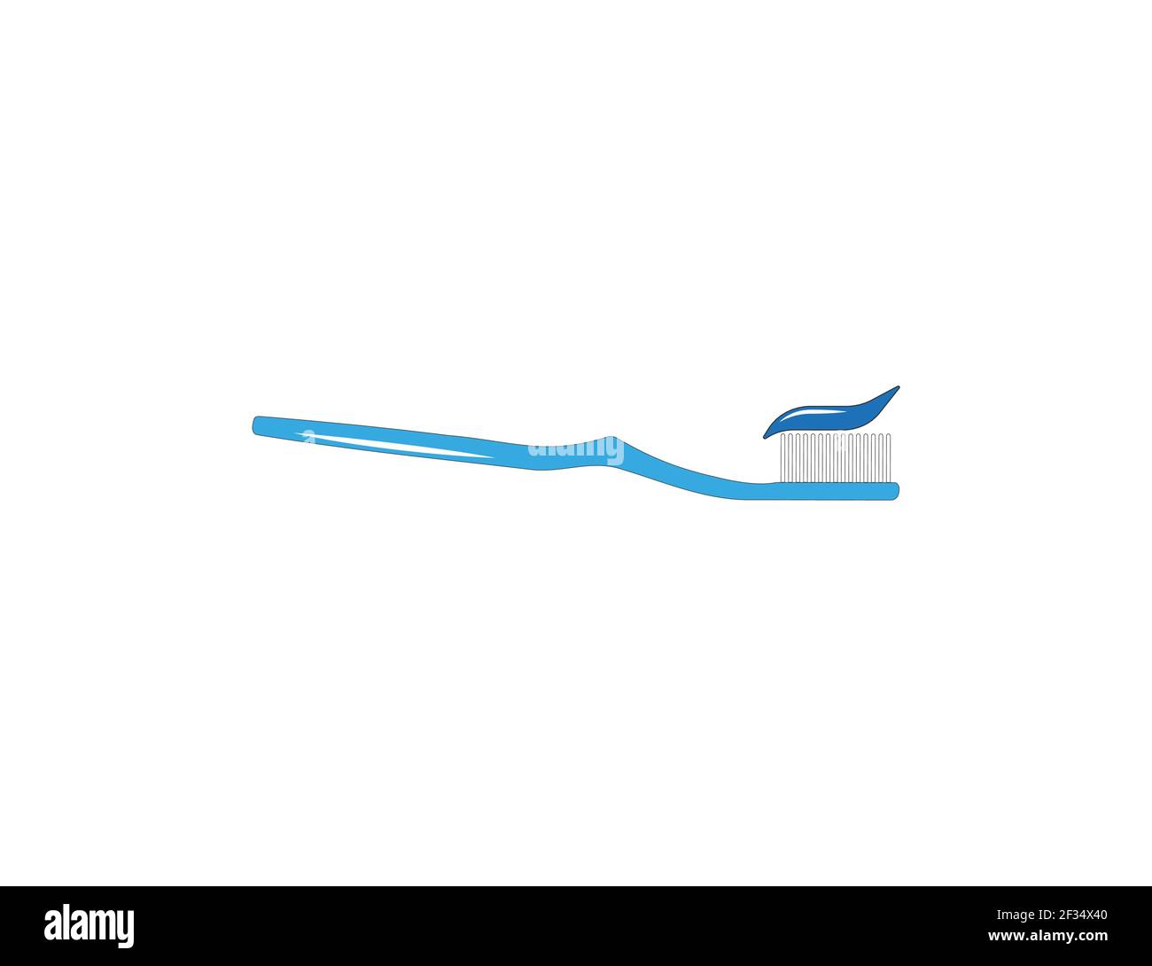 Vector illustration. Brush, cleaning toothbrush toothpaste icon Stock ...