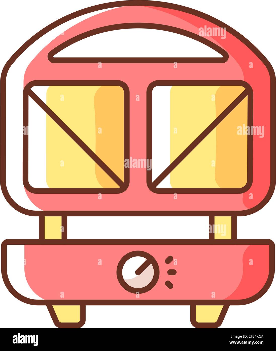 Sandwich maker icon cartoon Stock Vector Images - Alamy
