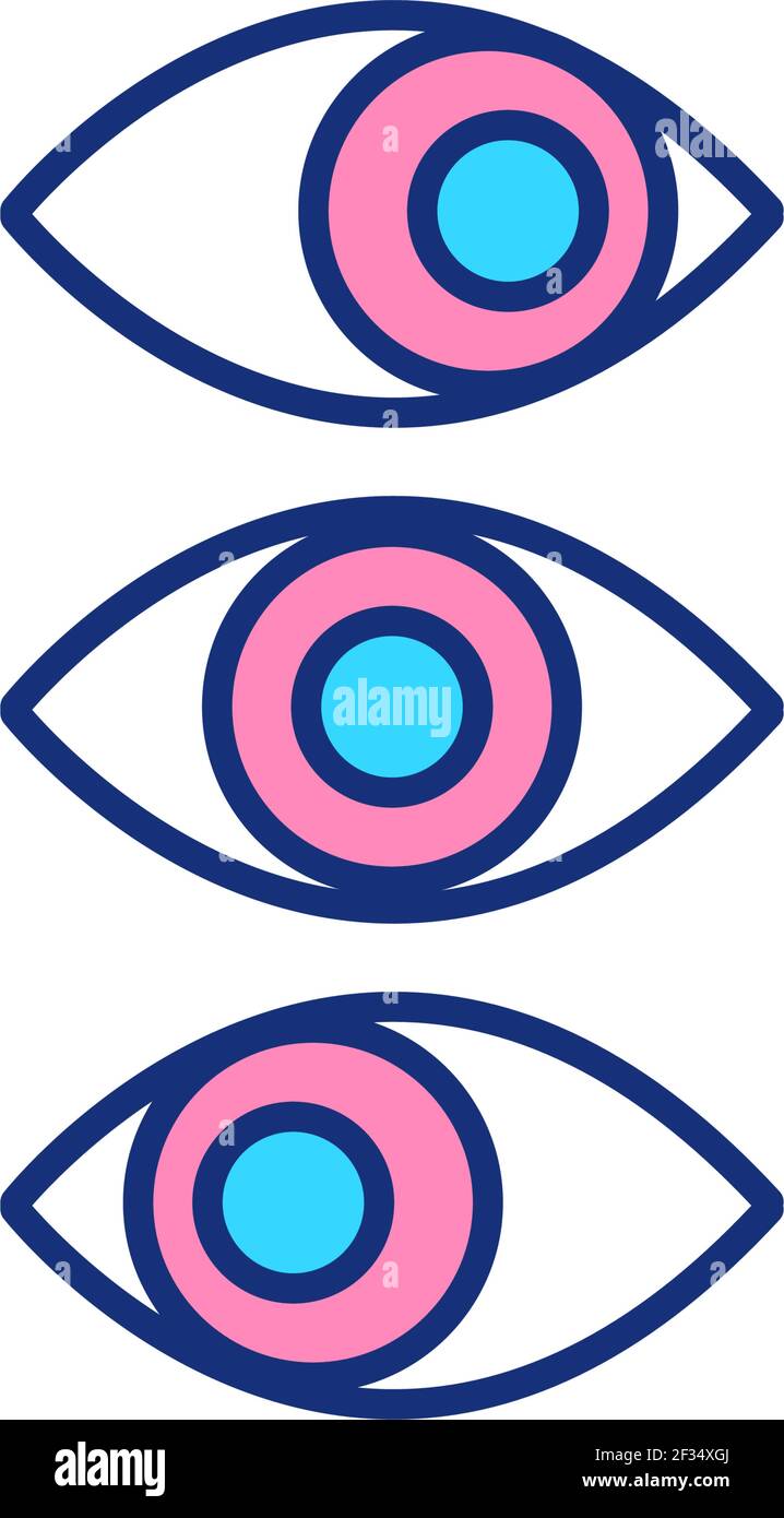 Rapid eye movements RGB color icon Stock Vector Image & Art - Alamy