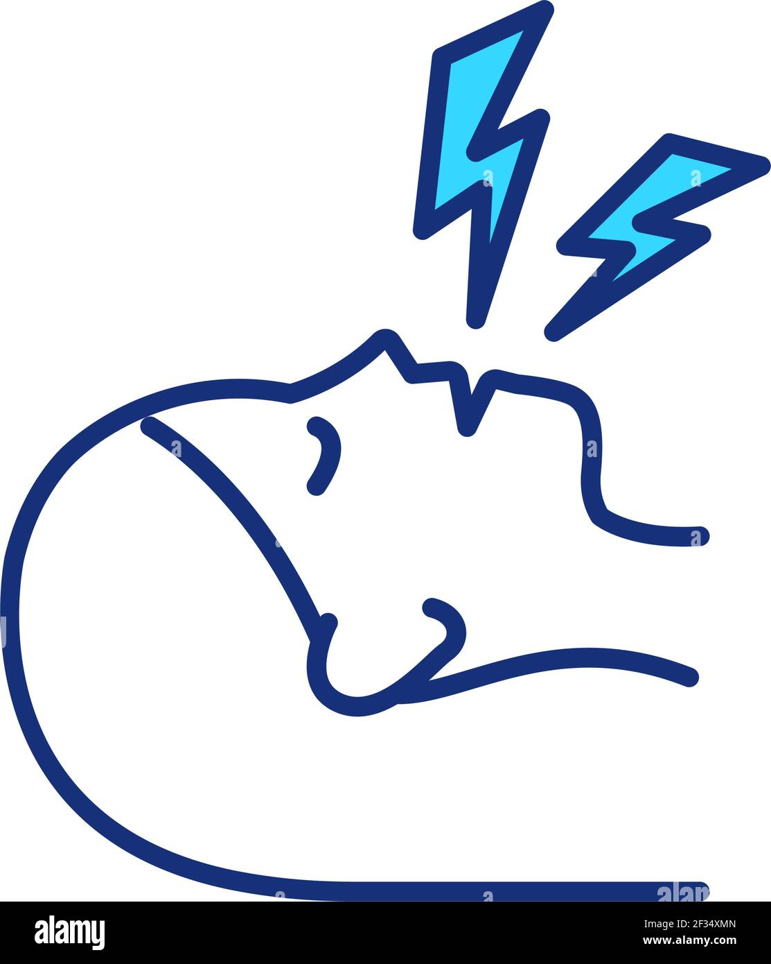 Sleep talking RGB color icon Stock Vector Image & Art - Alamy