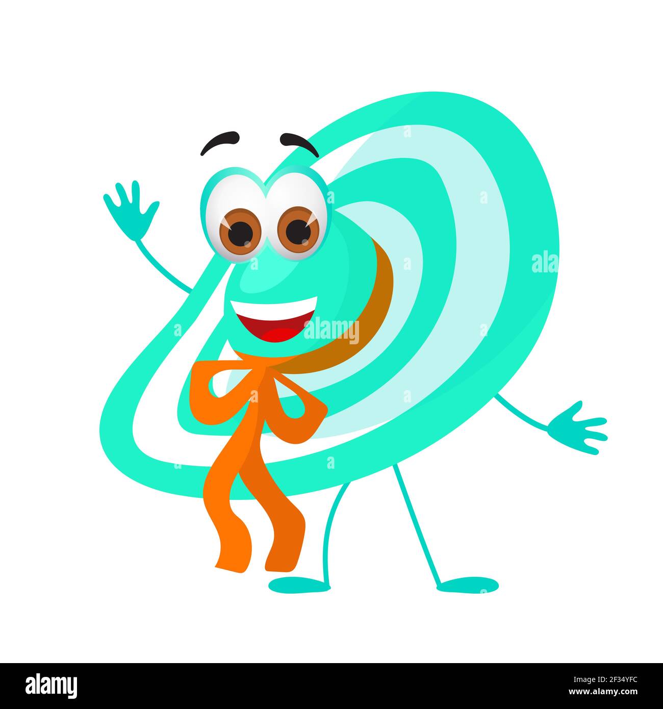 Funny Beach Hat with eyes - Summer Things Collection. Cartoon funny ...