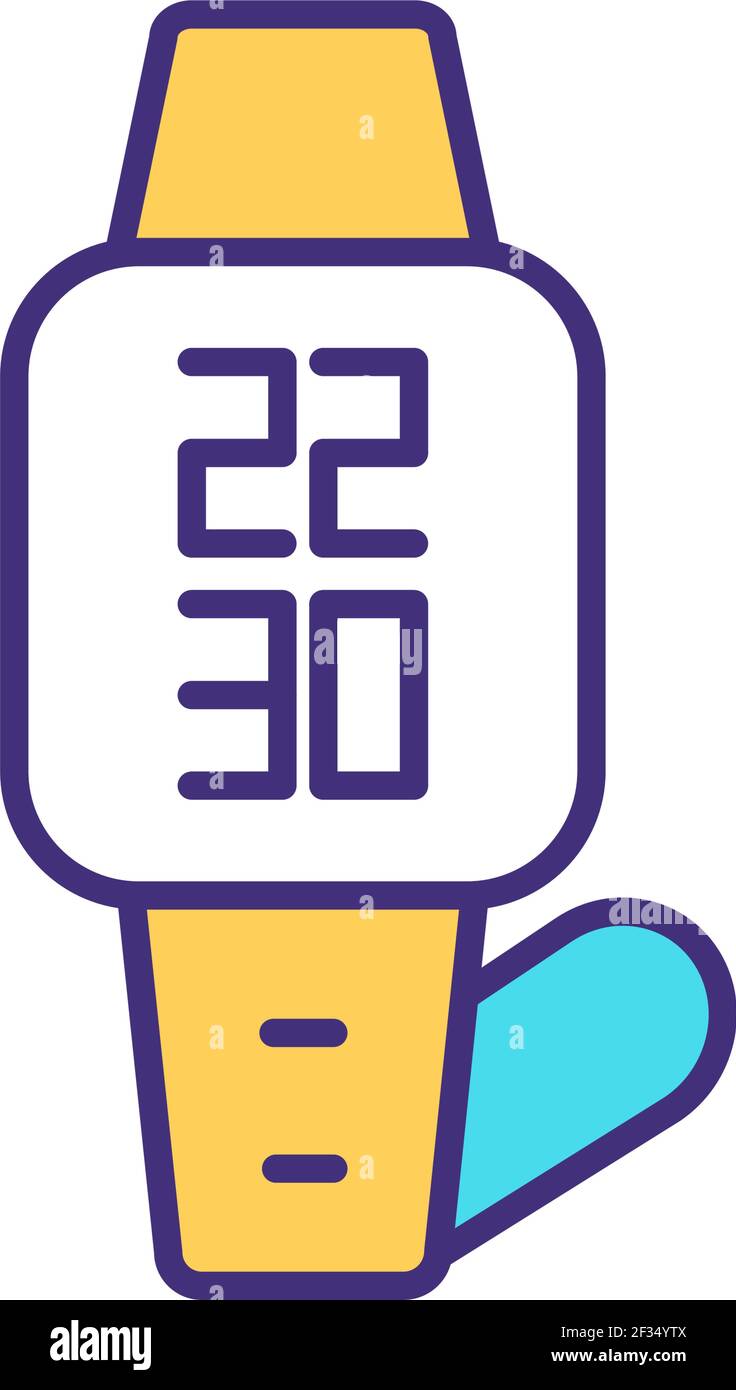 Wristwatch RGB color icon Stock Vector Image & Art - Alamy