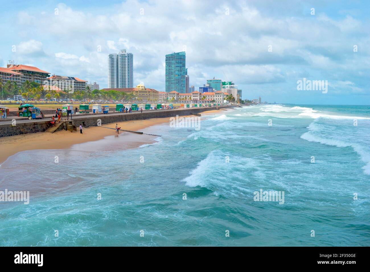 Colombo, the capital of Sri Lanka, the coast, the city's seaside ...