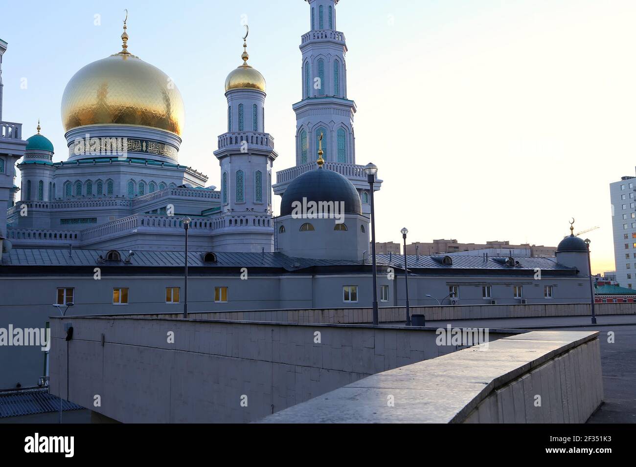Moscow Cathedral Mosque, Russia -- the main mosque in Moscow, new ...