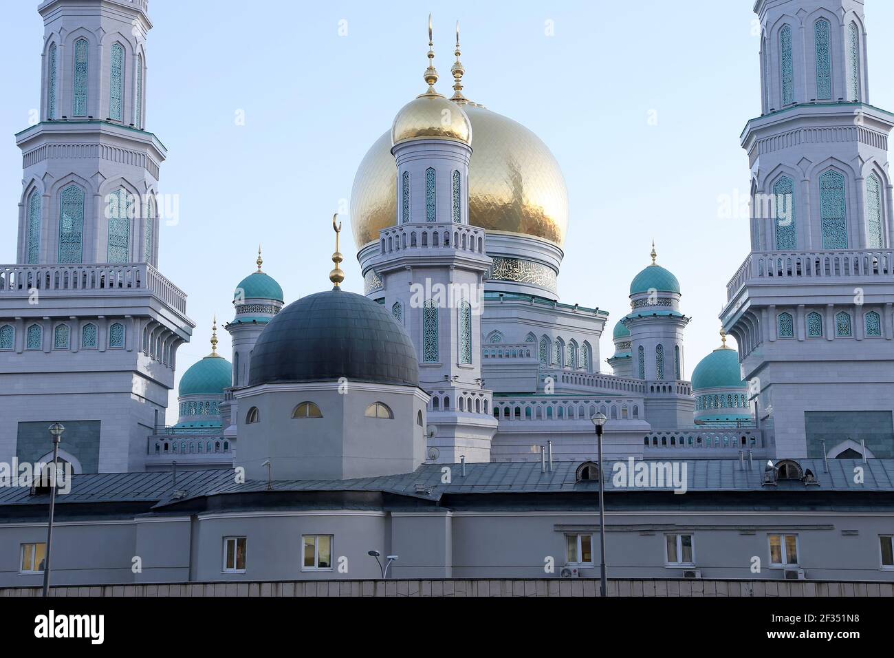 Moscow Cathedral Mosque, Russia -- the main mosque in Moscow, new ...
