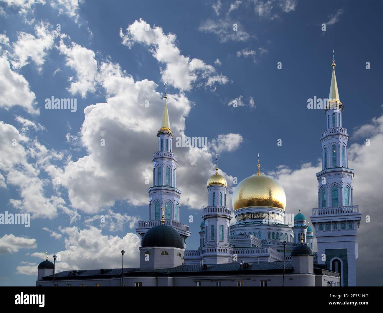 Moscow Cathedral Mosque, Russia -- the main mosque in Moscow, new ...
