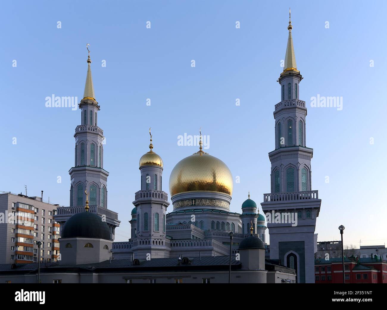 Moscow Cathedral Mosque, Russia -- the main mosque in Moscow, new ...