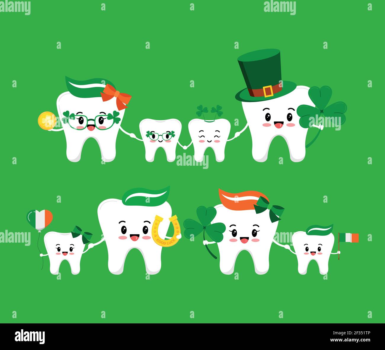 Teeth Family Cartoon