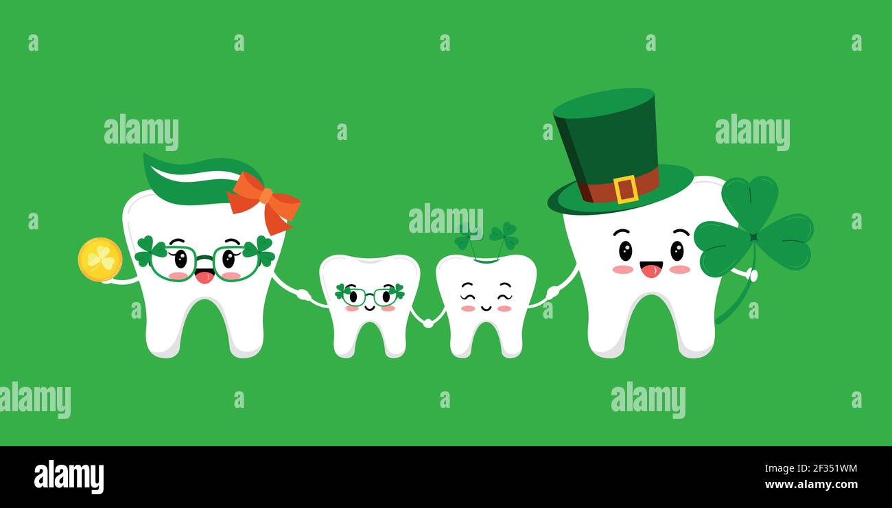 St Patrick day teeth family together isolated Stock Vector Image & Art ...