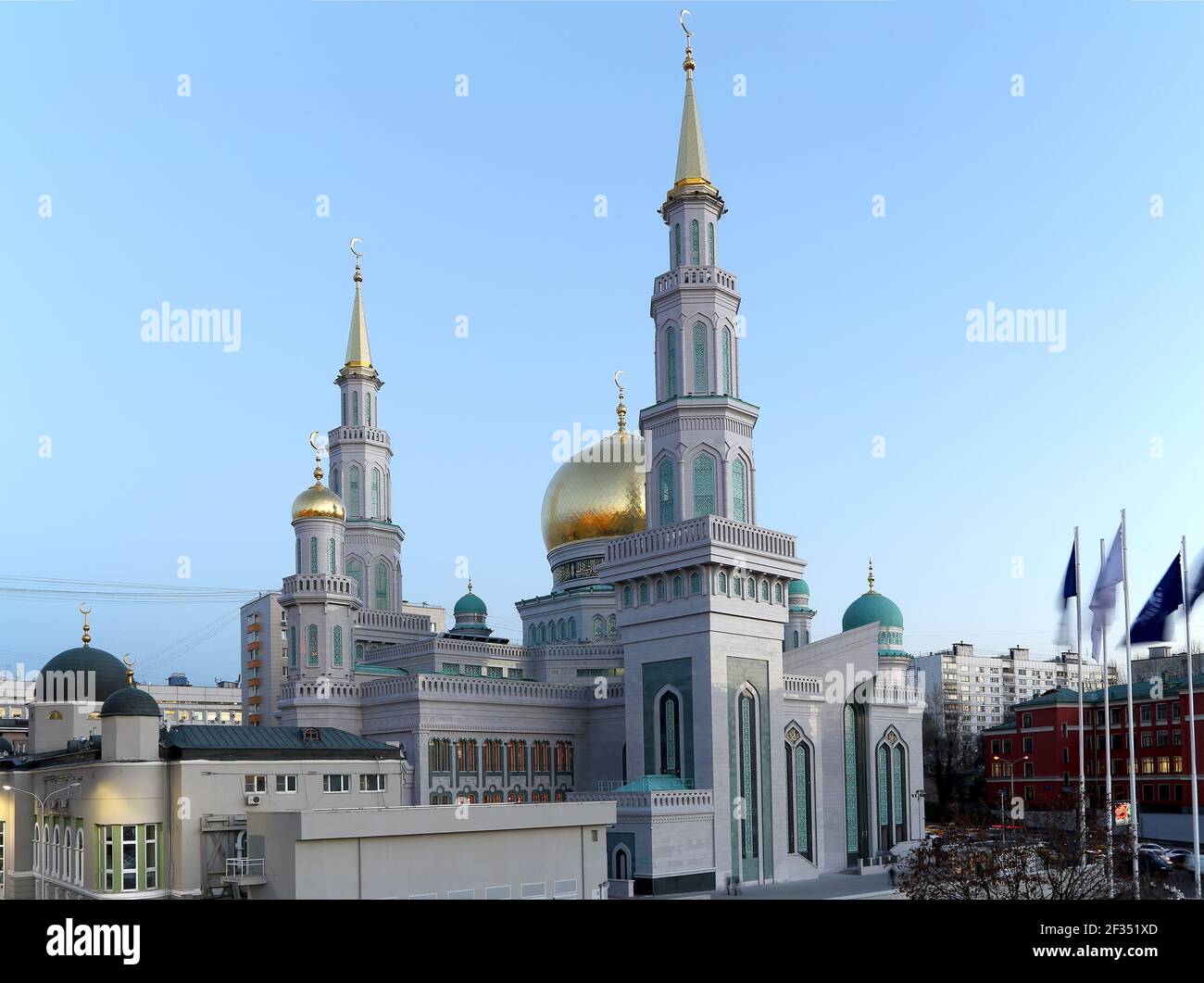 Moscow Cathedral Mosque, Russia -- the main mosque in Moscow, new ...
